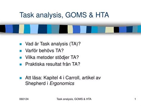 Ppt Task Analysis Goms And Hta Powerpoint Presentation Free Download