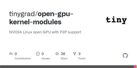 Github Tinygradopen Gpu Kernel Modules Nvidia Linux Open Gpu With P2p Support Rlinux