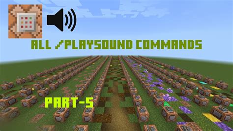 All Playsound Commands Part 5 Youtube