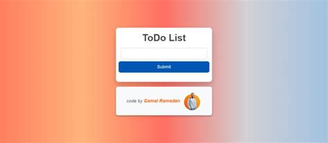 Gamal Ramadan On Linkedin To Do List Using Javascript And Local
