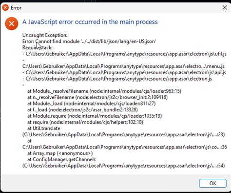 Anytype For Windows Built From Source Fails To Open Utiljs Not Found · Issue 159 · Anyproto