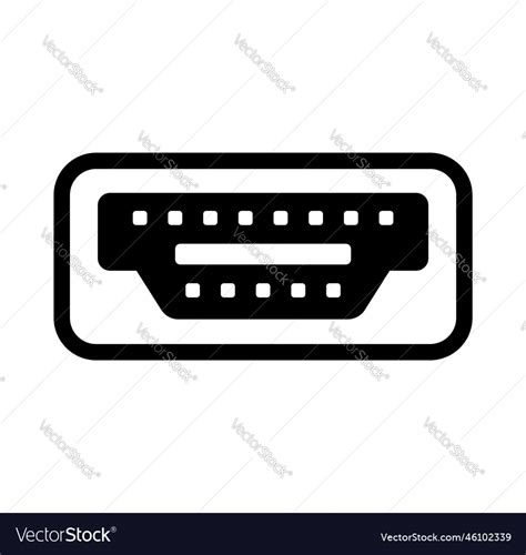 Hdmi Cable Plug Icon Royalty Free Vector Image