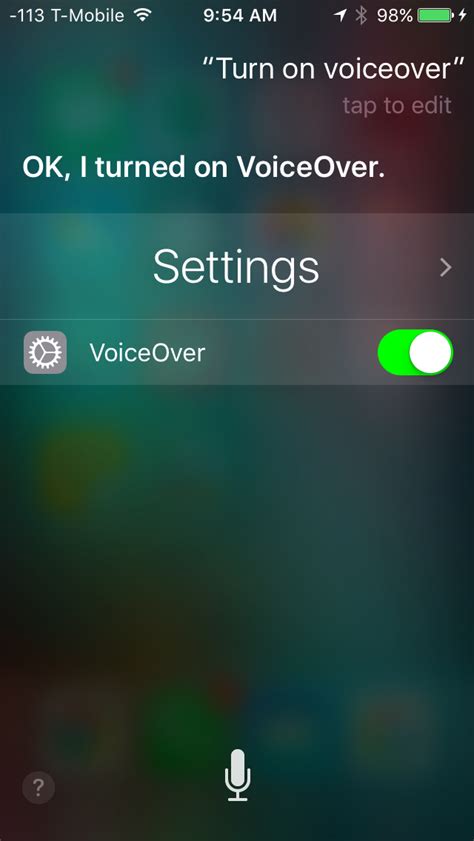Ios Enable Voiceover Ine Only One App Ask Different
