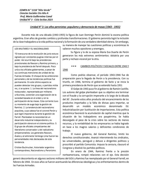 Unidad N°3 2023 Pdf Economias