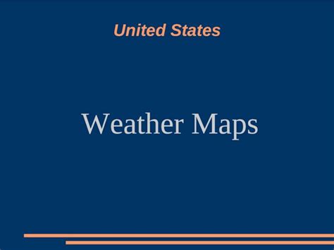 PPT United States Weather Maps How To Read A Surface Map Surface Maps Depict The Large Scale