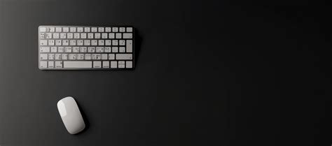 Minimalist Desktop Setup With Keyboard And Mouse Premium Ai Generated