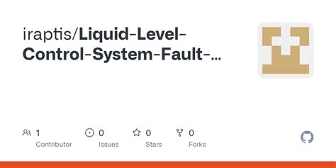 Github Iraptis Liquid Level Control System Fault Diagnosis Data