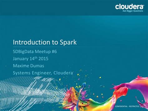 Apache Spark San Diego Big Data Meetup Jan 14th 2015 Ppt