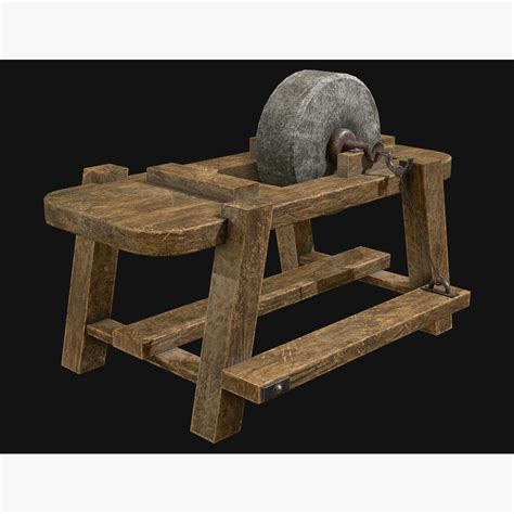Old Grindstone 1 3d Model Download Tools On