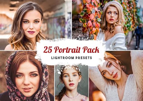 25 Pro Portrait Preset Pack For Lightroom Lightroom Presets Portrait Lightroom Portrait Presets