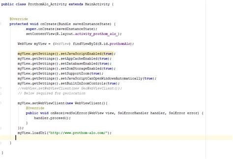 Android Webview Ssl Error Handler Stack Overflow