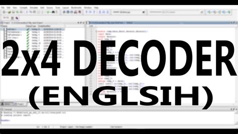 Verilog Code For Decoder English Youtube