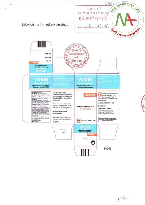 Thuốc Voxin 500mg Có Tác Dụng Gì Giá Bao Nhiêu Mua ở đâu