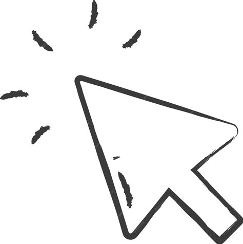 Premium Vector Cursor Arrow Hand Drawn Vector Illustration