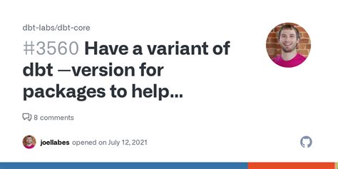 Have A Variant Of Dbt Version For Packages To Help Identify Outdated Packages Issue