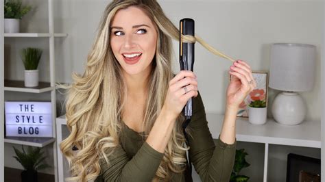 How To Curl Your Hair With A Straightener The Style Blog