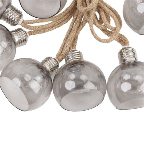 Lightware Solar String Light Hemp 10 Bulbs Mitre10