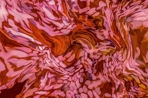 추상 인쇄 대리석 패턴이 있는 텍스처 추상적인 그림 다채로운 천연 석재 질감 장식 대리석 배경 디지털 페인팅 붉은 색조의 대리석 2d 일러스트레이션 광물질에 대한 스톡 사진