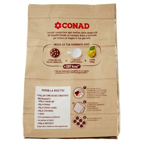 Frollini Con Cacao E Nocciole 700 G Conad Online Conad