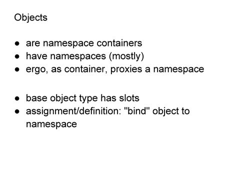 Namespaces In Python By Eric Snow Speaker Deck