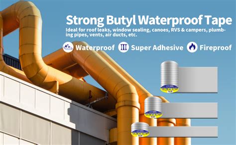 Adhes Butyl Tape Waterproof Tape Aluminum Foil Tape Sealan Tape 50mm X