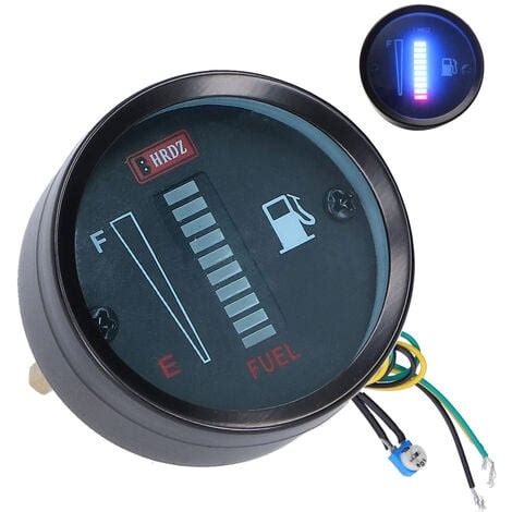 Eosnow Indicateur De Jauge De Compteur De Carburant Led 52mm De