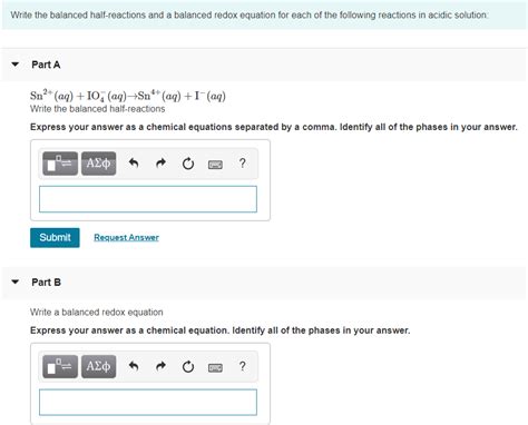 Solved Write The Balanced Half Reactions And A Balanced Chegg