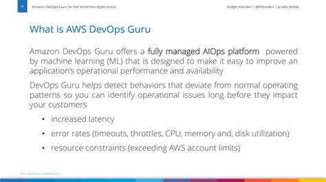 Detect Operational Anomalies In Serverless Applications With Amazon Devops Guru At Aws Cloud Day