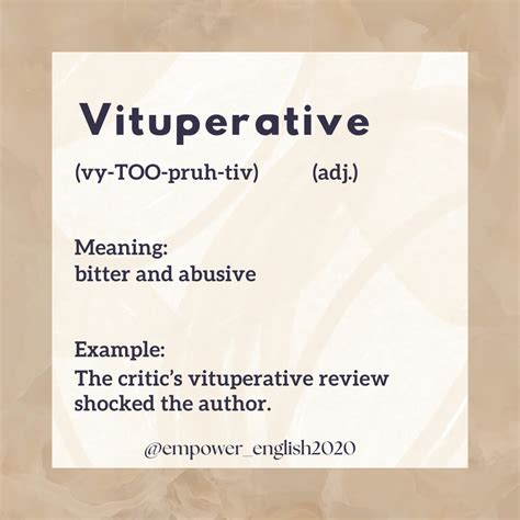 Empower English English Vocabulary 📖 Vituperative Facebook