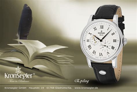 epilog automatic watch steel white kronsegler