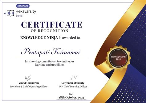 Hexavarsity Sonic Knowledgeninja Kiranmai Pentapati