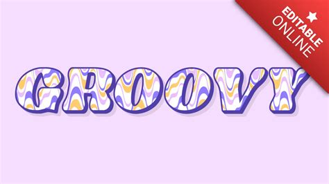 Retro Groovy Swirl Text Effect Font Generator