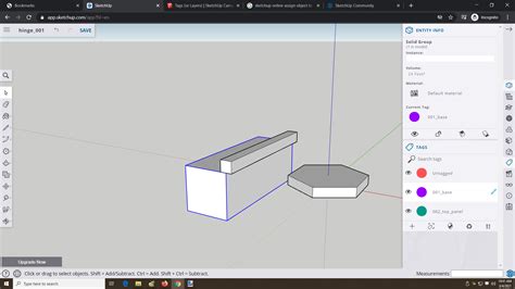 tag not working correctly in web version sketchup for web sketchup community