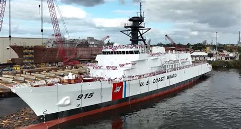 Video Eps Splashes Uscgs First Heritage Class Offshore Patrol Cutter