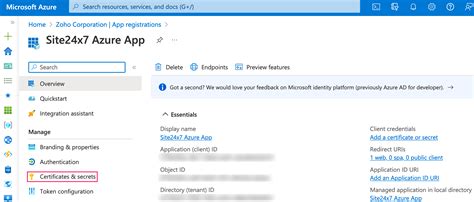 Monitor Azure Resources With Custom App Online Help Site24x7