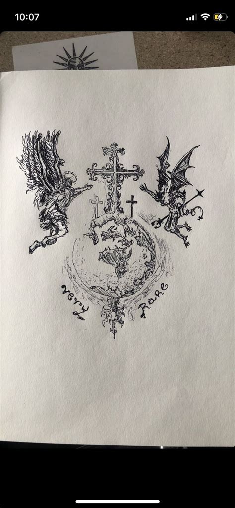 Unique Compass Tattoo Design