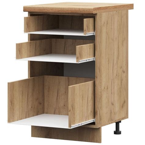 Корпус ШН3Я 500 шкаф нижн с 3 ящ Крафт золотой Без столешницы купить с доставкой по