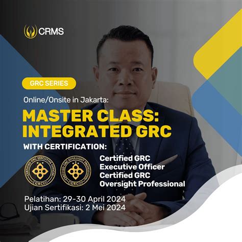 Crms On Linkedin Crms Grc Governance Risk Compliance Pelatihan