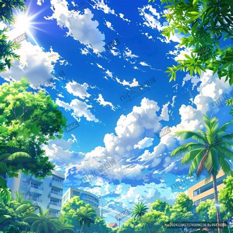 Ai创作图漫画风景 二次元场景 二次元天空 动漫场景设计 动漫中的白云 动漫天空图片 清爽风景画 动漫海边 动漫场景插画 动漫景象 动漫天空