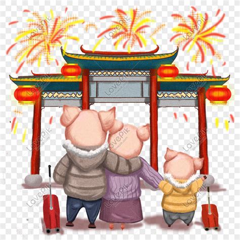 애니메이션 가족 Png 일러스트 및 벡터 이미지 무료 다운로드 Lovepik