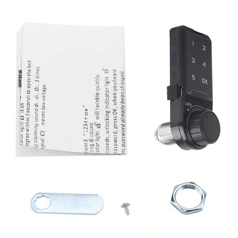 Topincn Electronic Cabinet Lock Kit Digital Password Entry Touch Keypad Lock Keyless Security