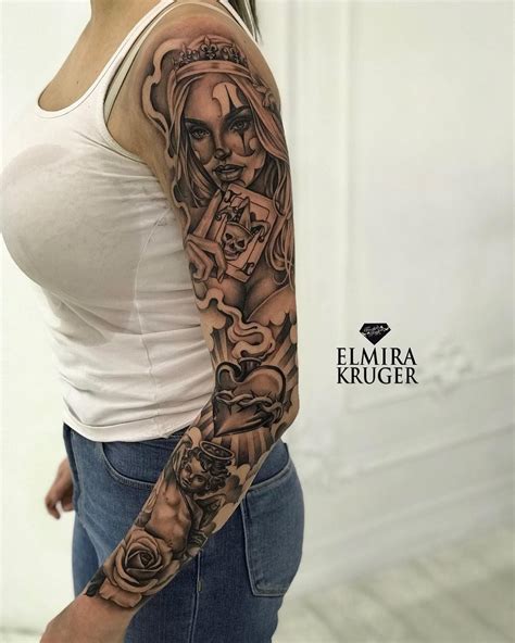 Tatuagem Feminina Braco Fechado Tatoo