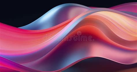 Abstract Background Design With Flowing Lines And Waves Stock