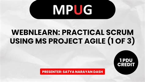 Practical Scrum Using Ms Project Agile 1 Of 3