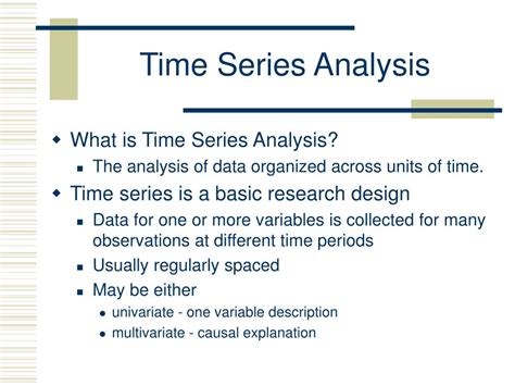 PPT Time Series Analysis PowerPoint Presentation Free Download ID