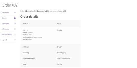 Measurement Price Calculator Woocommerce Plugin By Johrna Codester