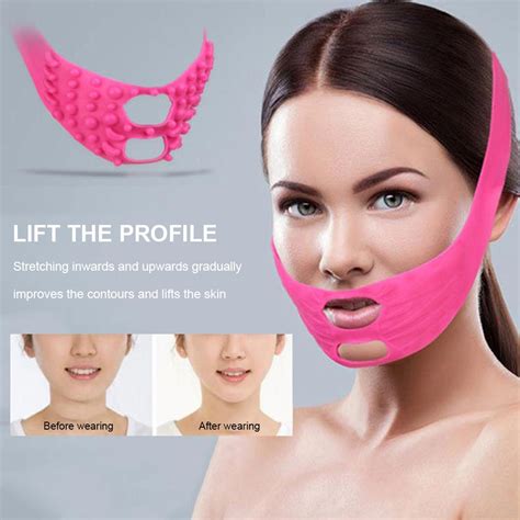 Cheap Silicone Facial Lifting Mask Massage Bandage V Line Mask Double