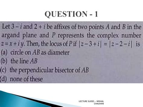 extra practice problems complex numbers class xi module 3 ppt