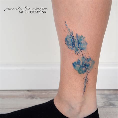 Orchid Tattoos Watercolor 8 Best Purple Flower Tattoos Vibrant Floral