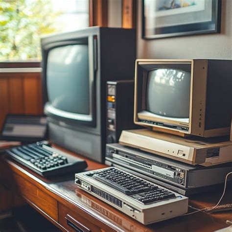 Free Vintage Computer Setup Image Vintage Computers Retro